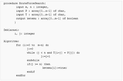 String Matching Analisis Algoritma
