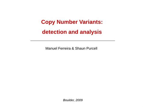 Pdf Copy Number Variants Detection And Analysisibg€¦ · 5 3 2008