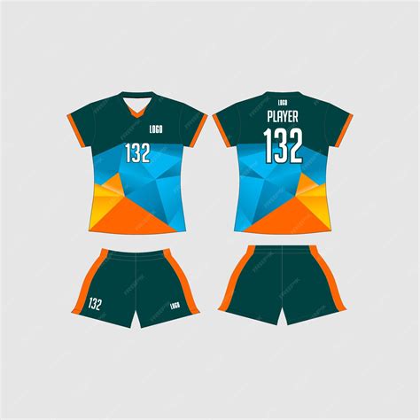 Premium Vector Woman Jersey Geometric Pattern