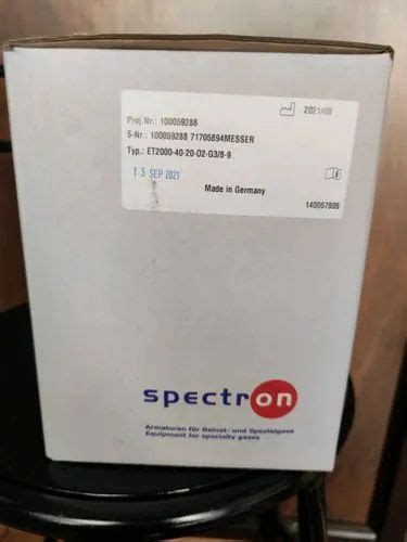 Brass Oxygen N2 Argon Spectron Et2000 Tapping Point Reguletor For Industrial At Rs 9783 In Pune