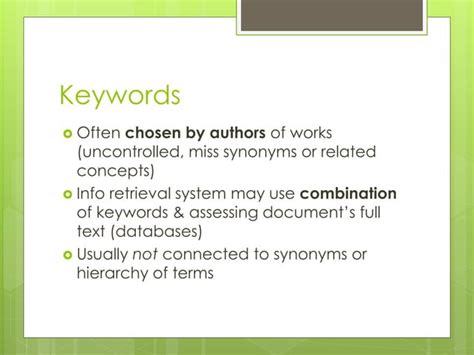 Lis 653 Session 10 Controlled Vocabulary Ppt