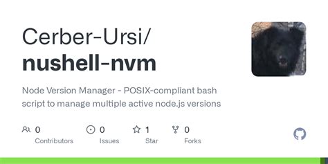 Github Cerber Ursinushell Nvm Node Version Manager Posix Compliant Bash Script To Manage