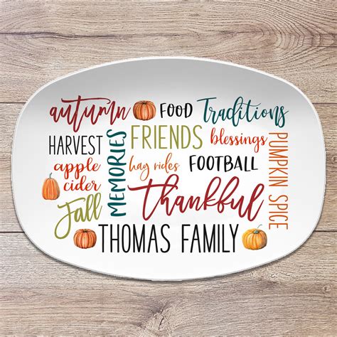 Everything Fall Personalized Platter Our Platter