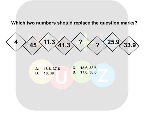 what numbers should replace the question marks