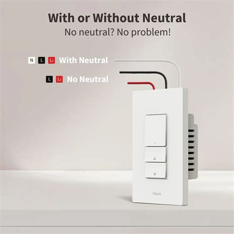 Aqara Smart Dimmer Switch H2 Us Matter Thread And Zigbee No Neutral Wire Required For Apple