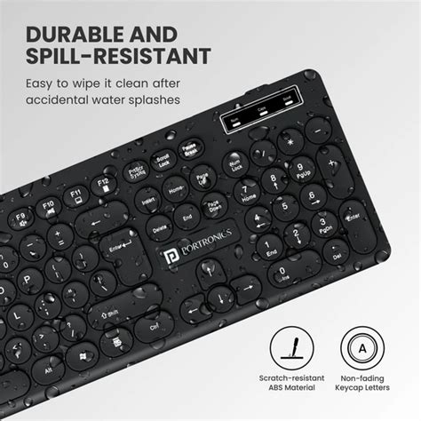 Portronics Key6 Combo Wireless Keyboard And Mouse Set With 2 4 Ghz Usb Receiver Noiseless