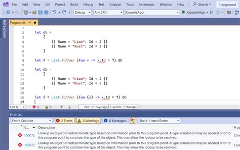 Addtypeannotationtoobjectofindetermiantetype Code Fix Adds Wrong Spacing Issue Dotnet