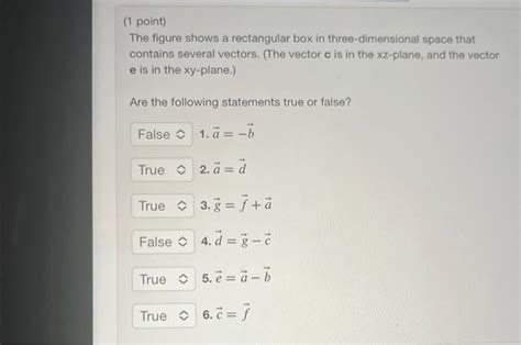 solved 1 point the figure shows a rectangular box in