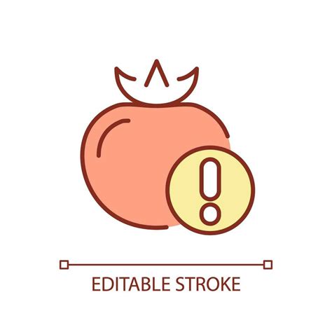 Editable Tomato Icon Representing Heatflation Concept Isolated Vector Global Warming Impact