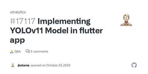 Implementing Yolov11 Model In Flutter App · Ultralytics · Discussion