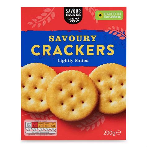 Lightly Salted Savoury Crackers Aldi Uk