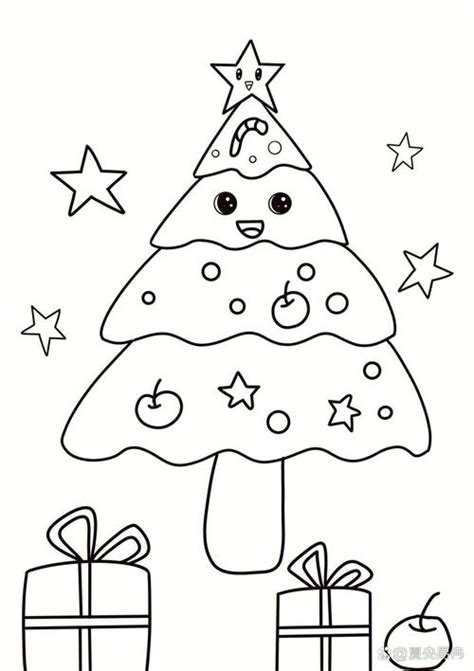 圣诞简笔画作品大全怎么画（共10张） 简笔画图片大全