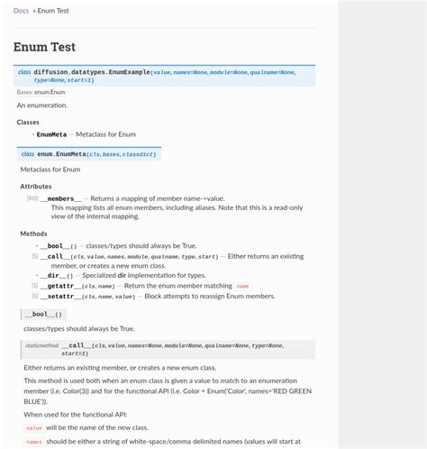 enum classes display not very useful · issue 32 · daizutabi mkapi · github