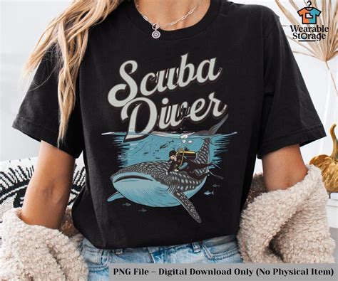 Scuba Diver Diver Png Whaleshark Png Vacation Png Diving T Shirt