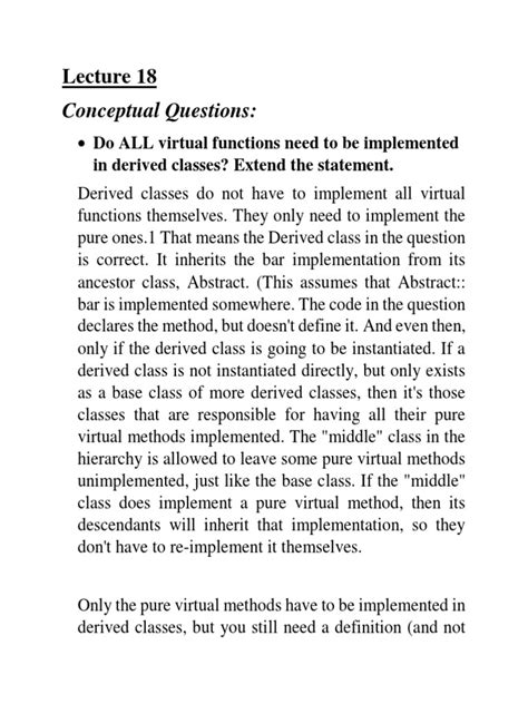 Lecture 16 Pdf Class Computer Programming Inheritance Object Oriented Programming