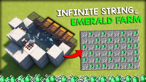BEST Infinite String and Emerald Farm Tutorial in Minecraft 1.20 ...
