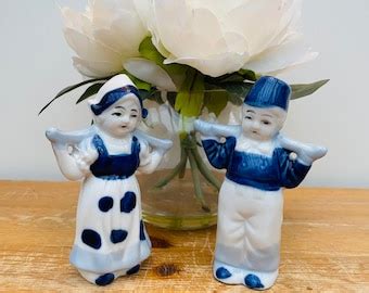 Pair Of Vintage Dutch Boy And Girl Figurines Etsy