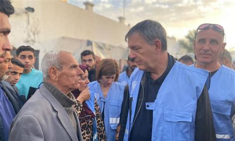 Following Gaza Visit Chief Of Palestine Refugee Agency Renews Urgent