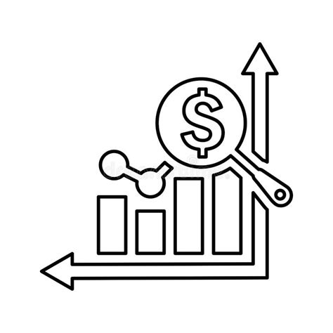 Analysis Analytics Diagram Line Icon Outline Vector Stock