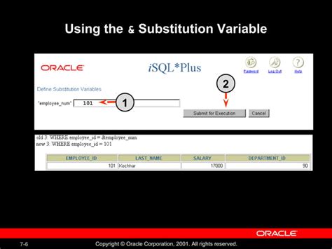 Producing Readable Output With Isqlplus Oracle Data Base Ppt