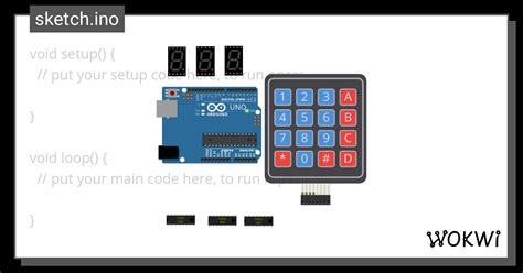 7segment Wokwi Esp32 Stm32 Arduino Simulator