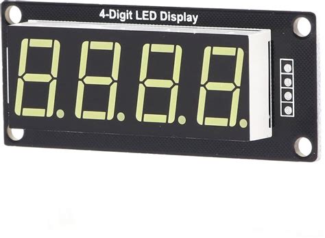 Jp 4桁7セグメントledディスプレイモジュール Ledセグメントデジタルディスプレイモジュール 4個 4桁 7セグメント Tm1637 Mra172cホワイト