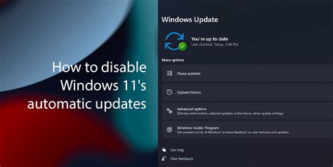 How To Disable Windows S Automatic Updates