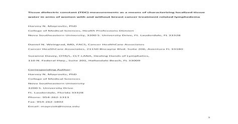 Download Pdf Tissue Dielectric Constant Tdc Measurements As A Means