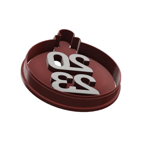 Stl File 2023 Christmas Cookie Cutter・template To Download And 3d Print・cults