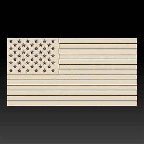 3d Stl Models For Cnc Flag Usa With Eagle Full Set 6 Stl Etsy