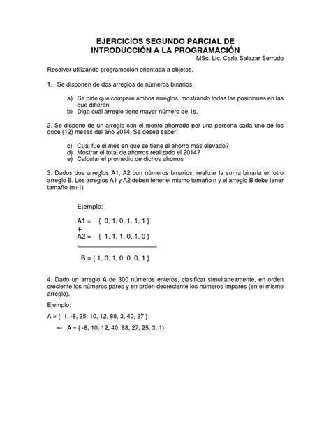 Ejercicios 2 Do Parcial Programacion Pdf Número Complejo Constructor Programación