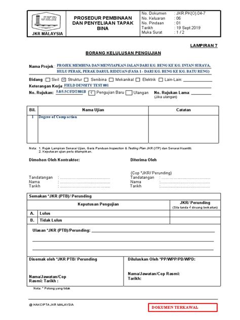 Fdt Lab Testing Result 001b Pdf