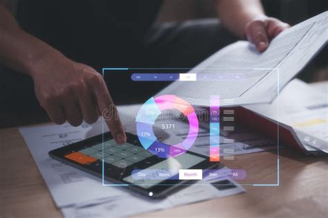 Analyst Working With Business Analytics And Data Management System On Computer Make A Report