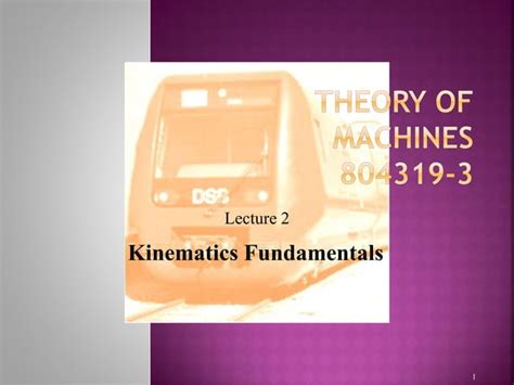 kinematics fundamentals lecture 2