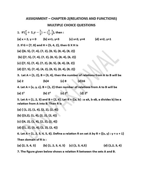 Assignment Of Ch 2 Xi Pdf