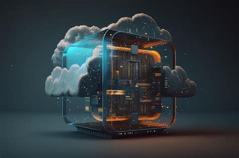 Premium Photo Digital Futuristic Imaginative Illustration Of