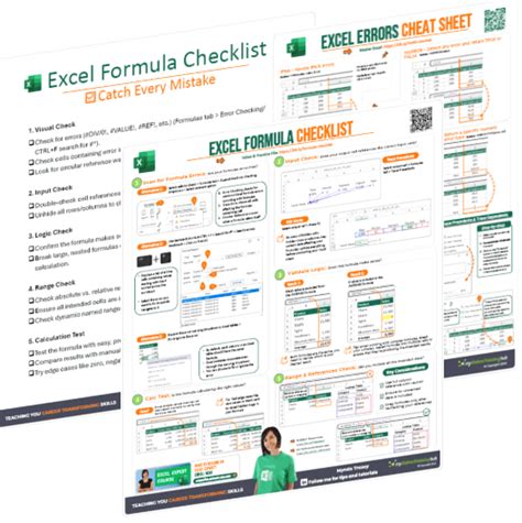 Excel Formula Cheat Sheet Pdf Excel Quick Reference