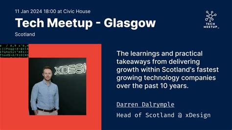 Tech Meetup Glasgow On Linkedin Super Looking Forward To Our First Tech Talk In 2024 🔥