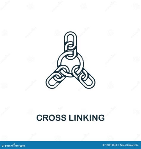 Cross Linking Creative Icon Simple Element Illustration Cross Linking Concept Symbol Design