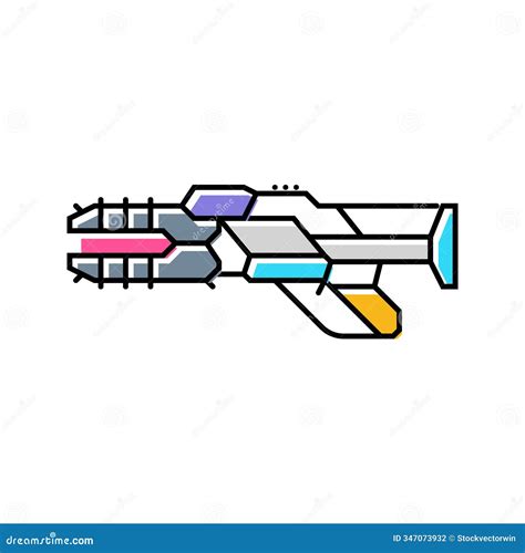 Hacker Mask Cyberpunk Color Icon Vector Illustration Stock Illustration Illustration Of Neon