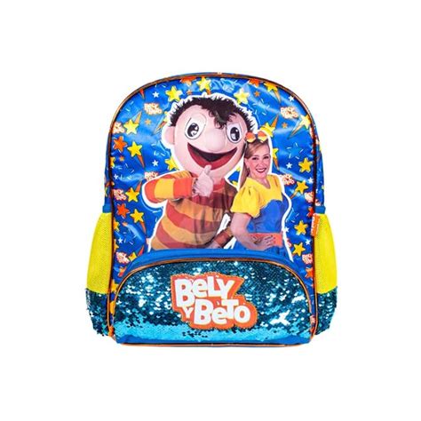 Buy Bely Y Beto Mochila Originals Hombro Acolchonado Azul Lentejuela Reversible Online At