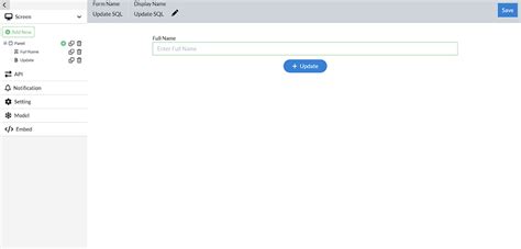 update sql no code software platform applications ncameo