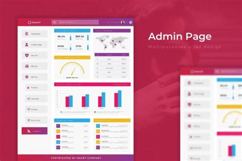 Smart Dashboard Admin Template Graphic By Vunira Template Creative Fabrica