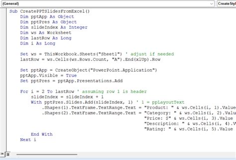 How To Create Powerpoint Slides Automatically From Excel Excel Insider
