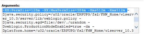 Changing OACORE Java Heap Size In Oracle E Business Suite R X