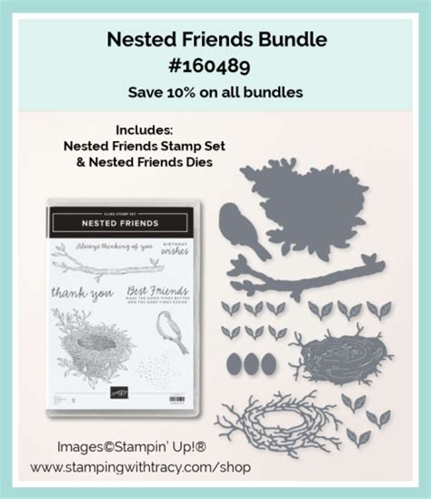 Stampin Up Nested Friends Bundle Stamping With Tracy