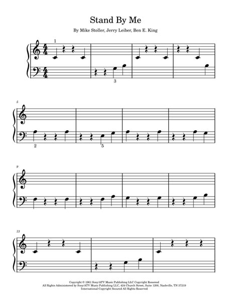 Stand By Me Arr Dennis Cheng By Ben E King Sheet Music For Easy