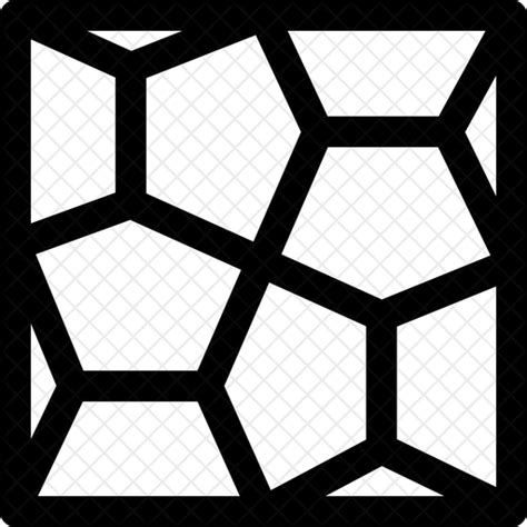 cairo pentagonal tiling icon download in line style