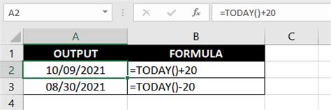 Excel TODAY Function How To Use