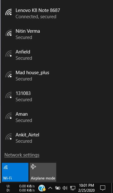 hp 15 ay513tx laptop connected no internet on hotspot solved